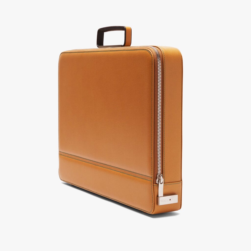 Brown Leather 24h hard briefcase | Valextra Premier