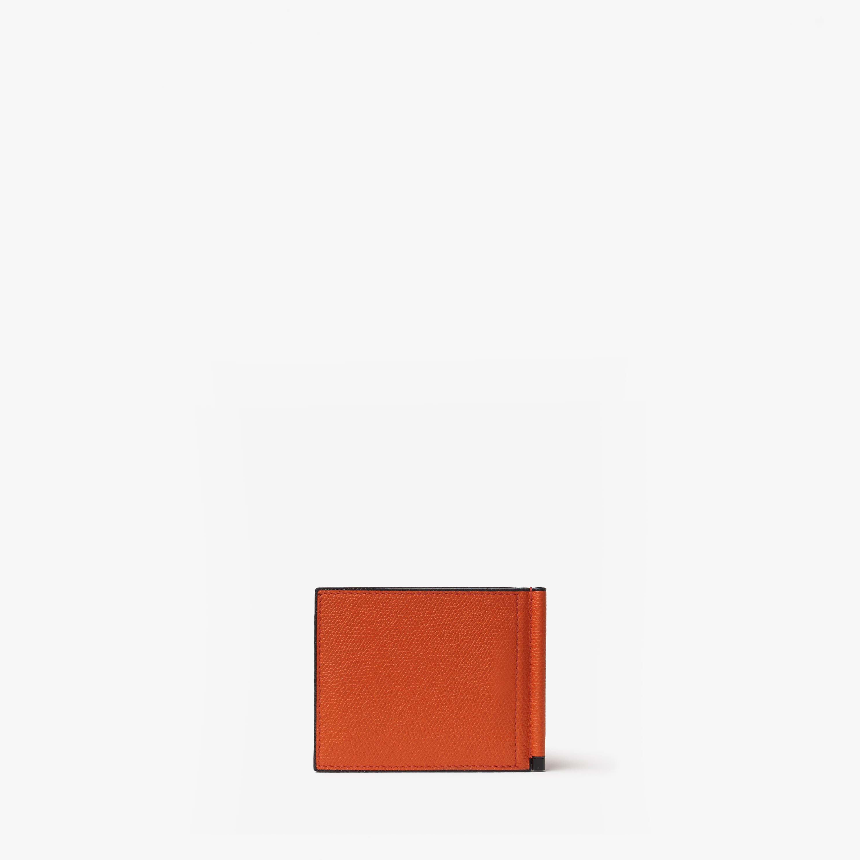 Lobster Red Leather Money clip Wallet | Valextra Milan