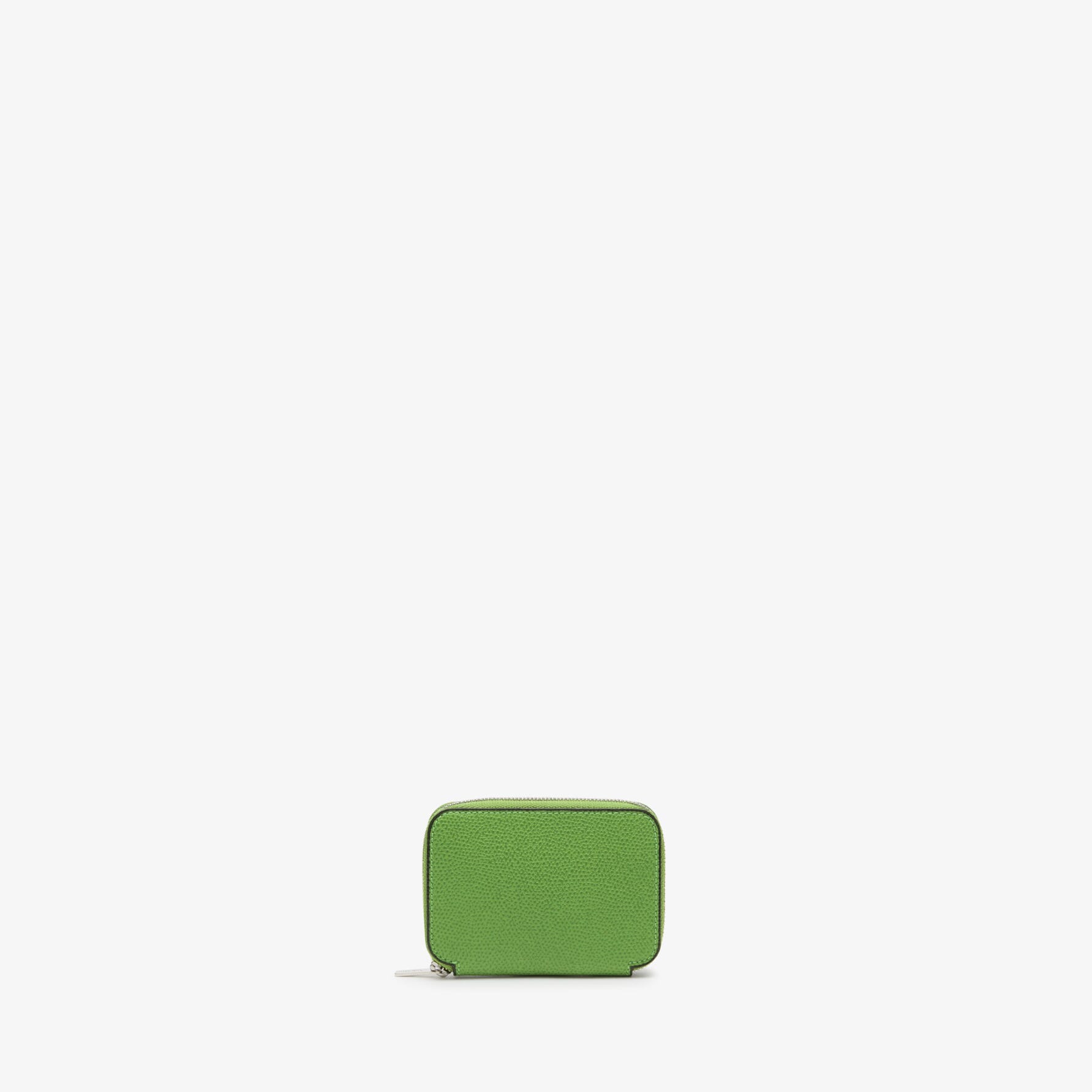 Women's Green Leather zipped card holder | Valextra Zip Around